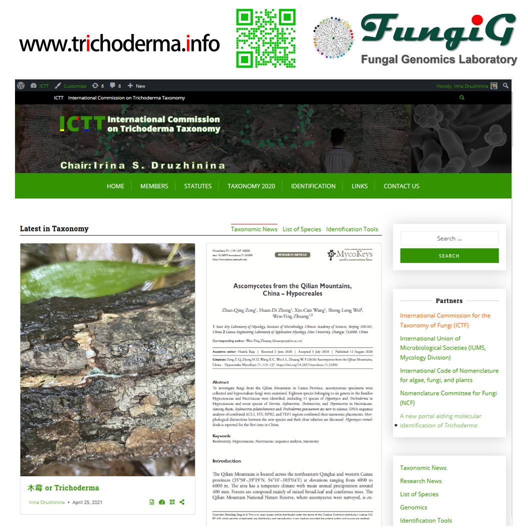 The new publications on fungal taxonomy, DNA Barcoding, and ...