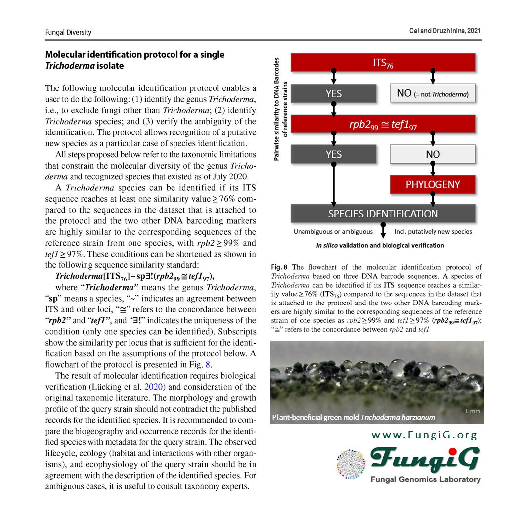 The new publications on fungal taxonomy, DNA Barcoding, and ...